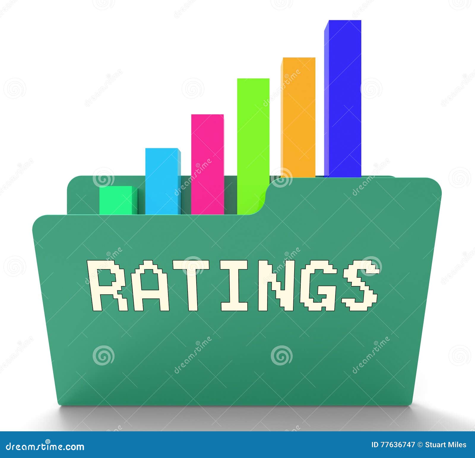 Ratings File Indicates Charts Classification and Folder 3d Rendering ...