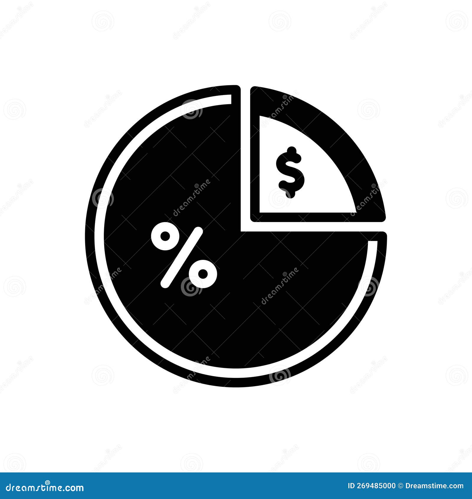 Black Solid Icon for Ratio, Proportion and Average Stock Vector ...