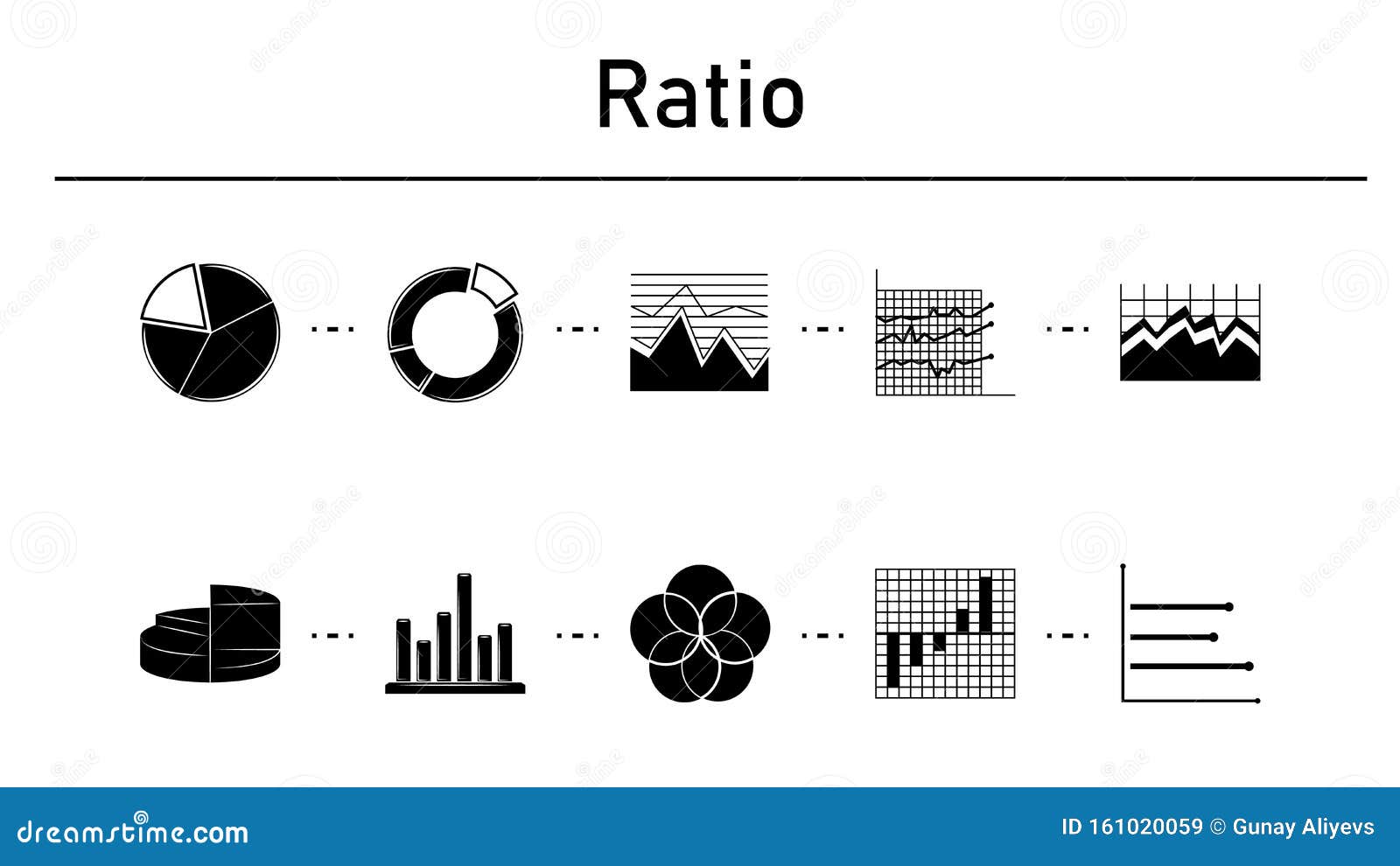 Ratio Simple Concept Icons Set Stock Illustration - Illustration of ...