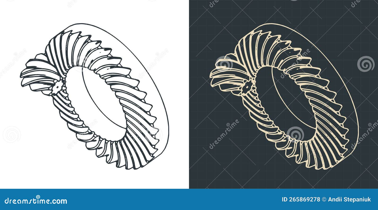 Differential Isometric Drawings Cartoon Vector | CartoonDealer.com ...