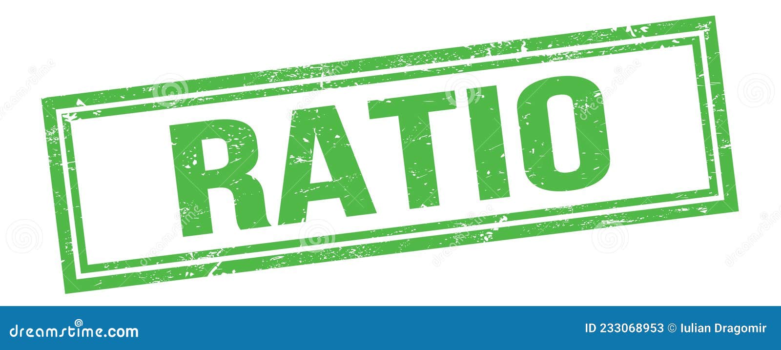 RATIO Text on Green Grungy Vintage Stamp Stock Illustration ...