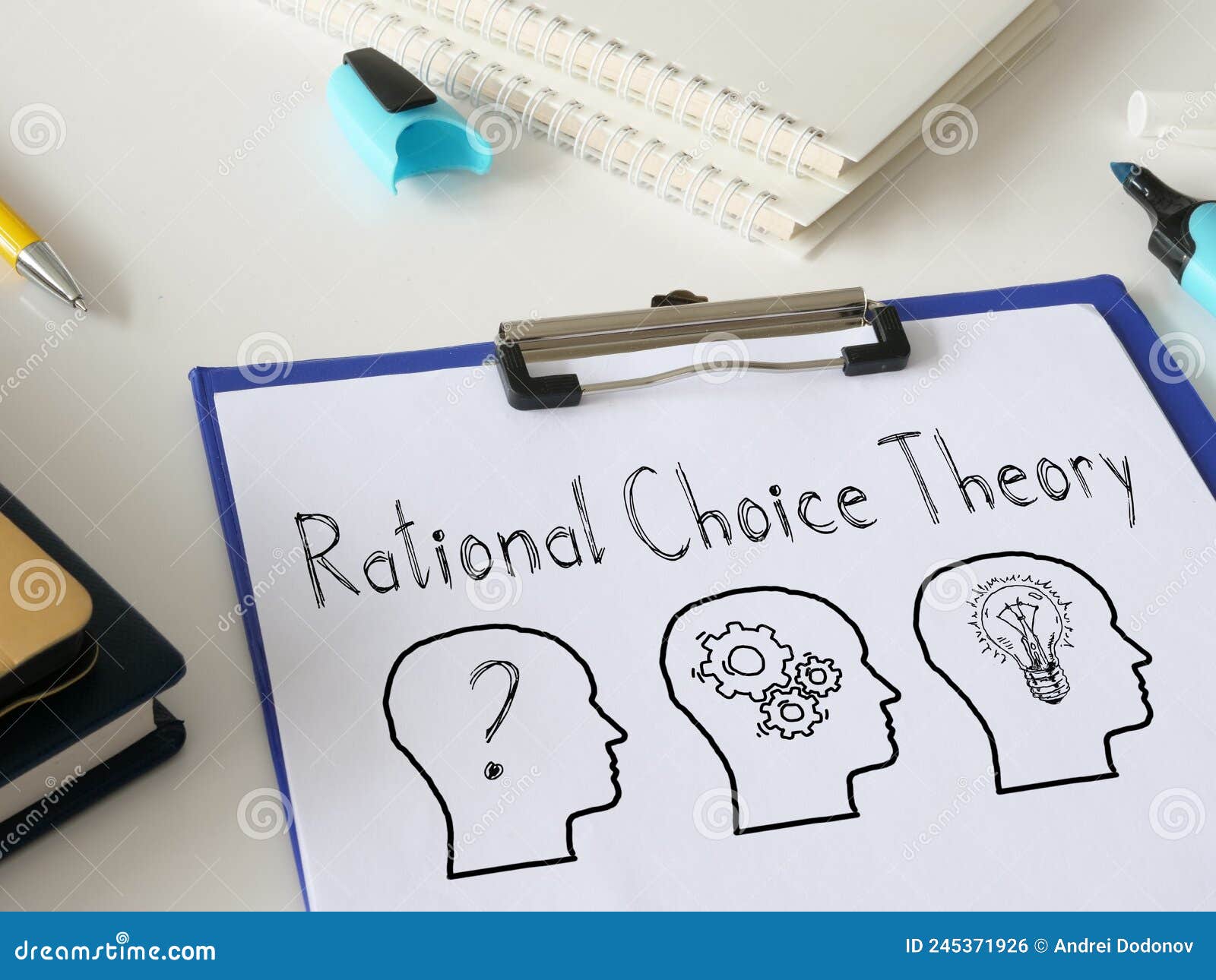 Rational Choice Theory is Shown on the Photo Using the Text Stock Photo ...