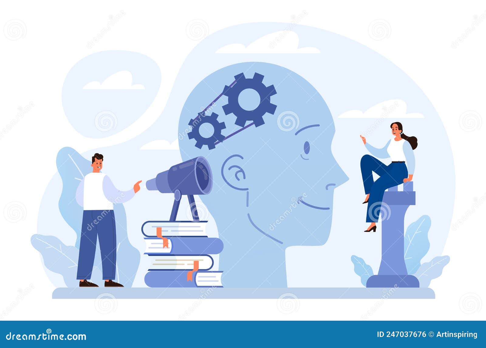 Rationalism. Logical and Structural Thinking Stock Vector ...