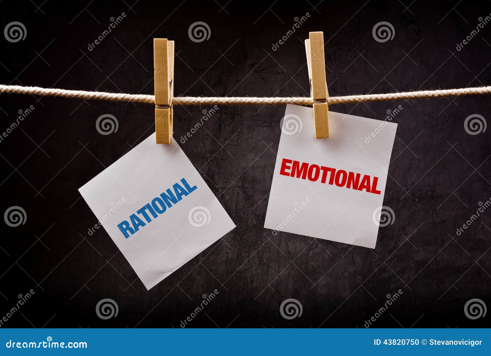 Rationeel Versus Emotioneel Concept Stock Foto - Image of dilemma ...