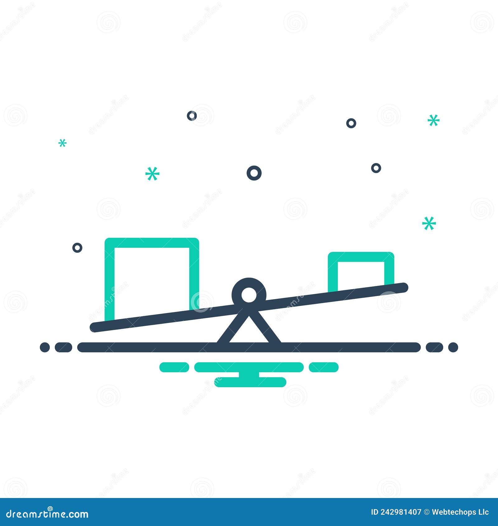 Mix Icon for Ratios, Proportion and Rate Stock Vector - Illustration of ...