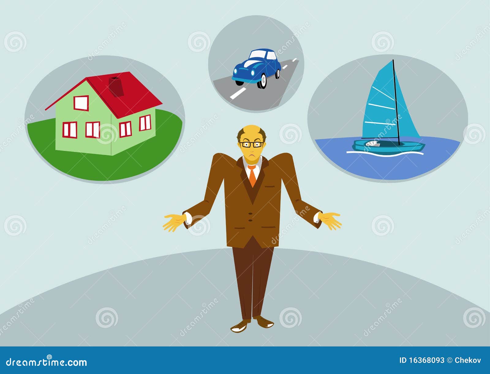 Ratlos stock illustration. Illustration of helpless, sailboat - 16368093