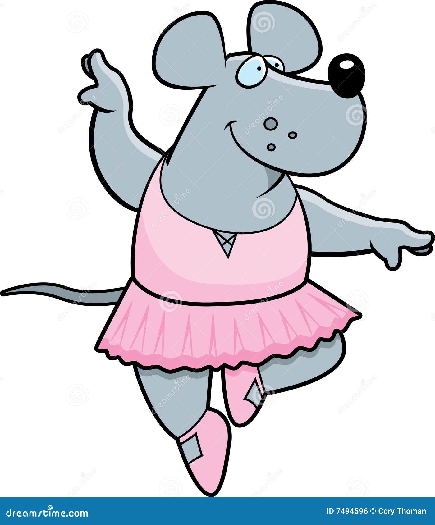 Rato da bailarina ilustração do vetor. Ilustração de balé - 7494596