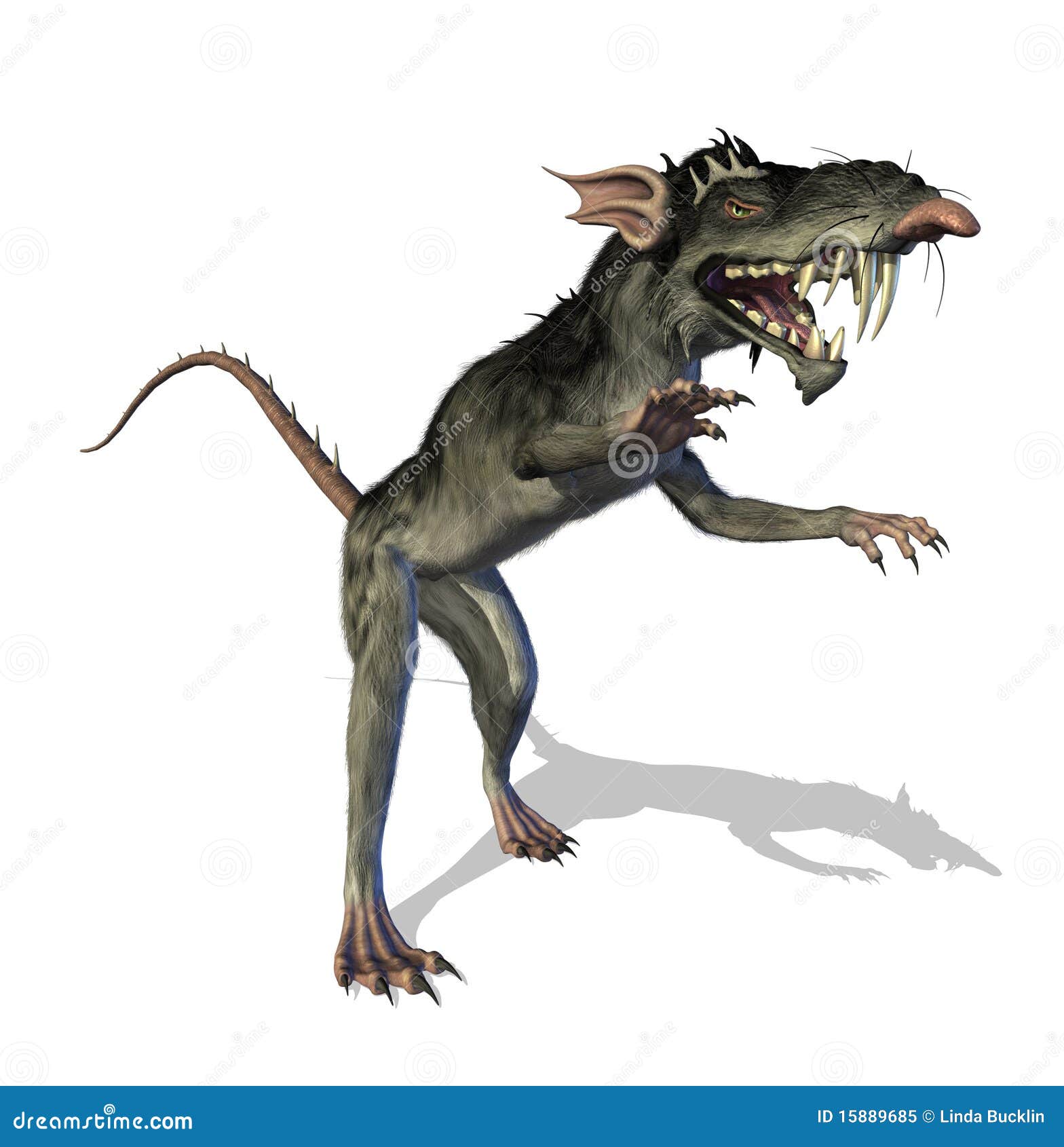 Rato Demonic do mutante ilustração stock. Ilustração de renda - 15889685