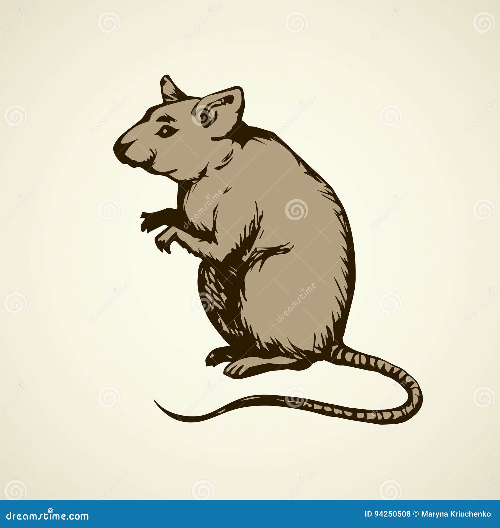 Rato Desenho do vetor ilustração do vetor. Ilustração de arte - 94250508