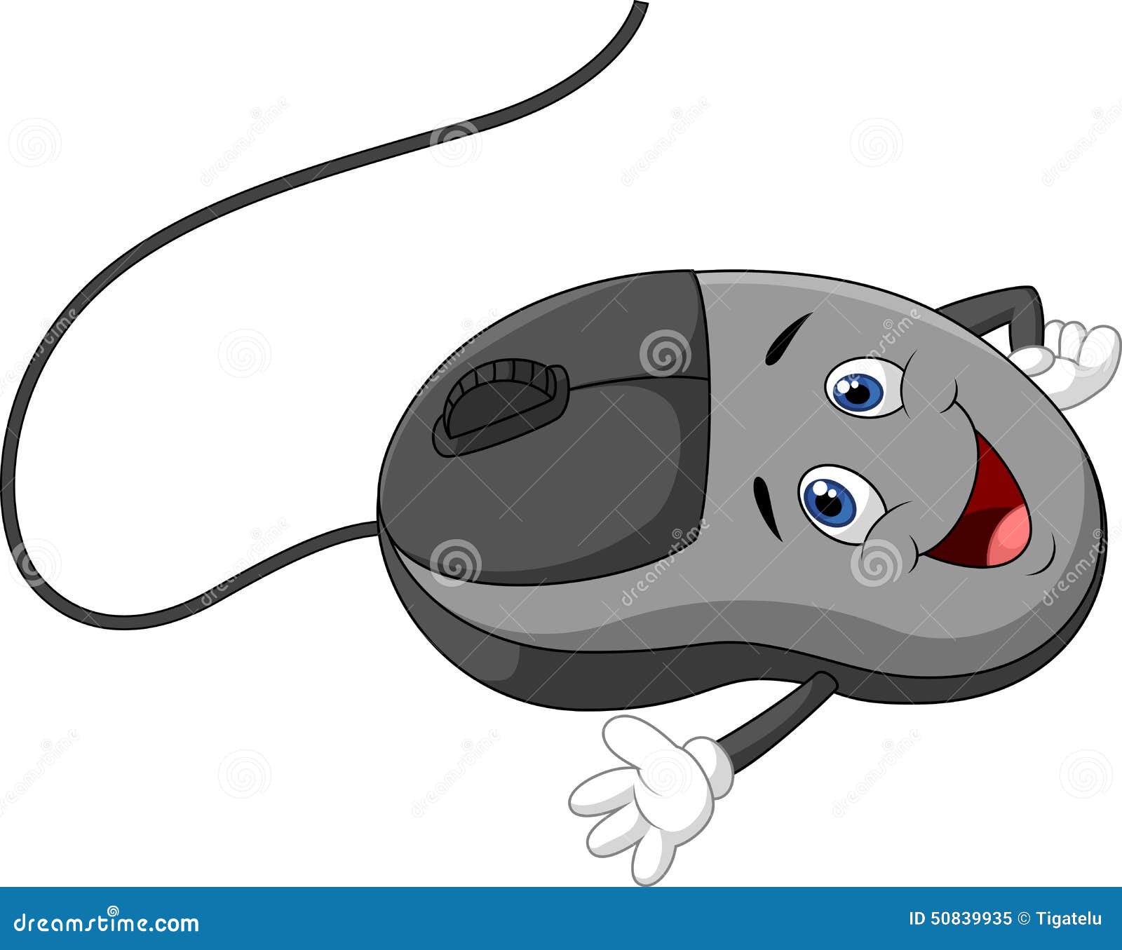 Rato Do Computador Dos Desenhos Animados Ilustração do Vetor ...