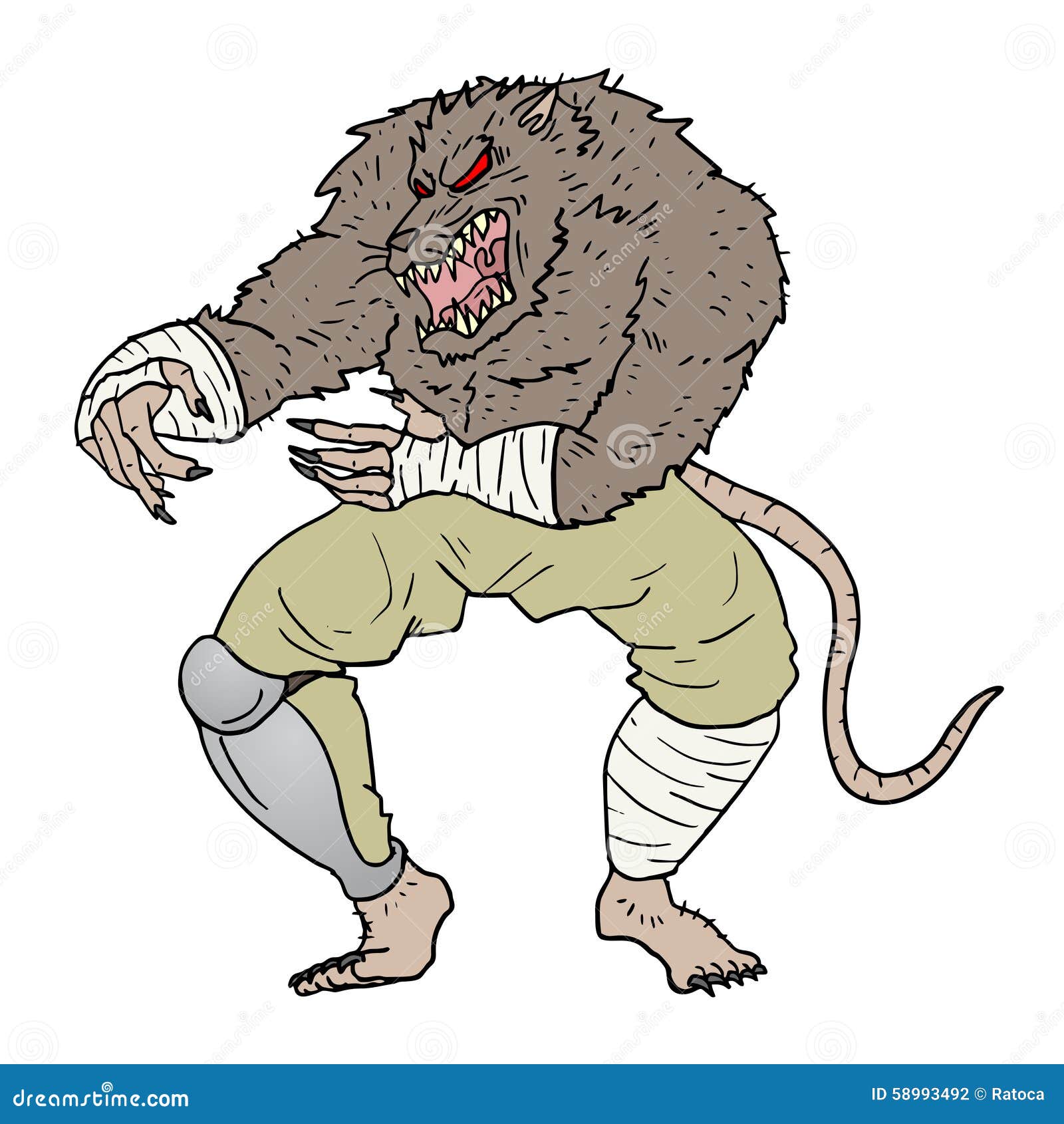 Rato do mutante ilustração do vetor. Ilustração de mutante - 58993492