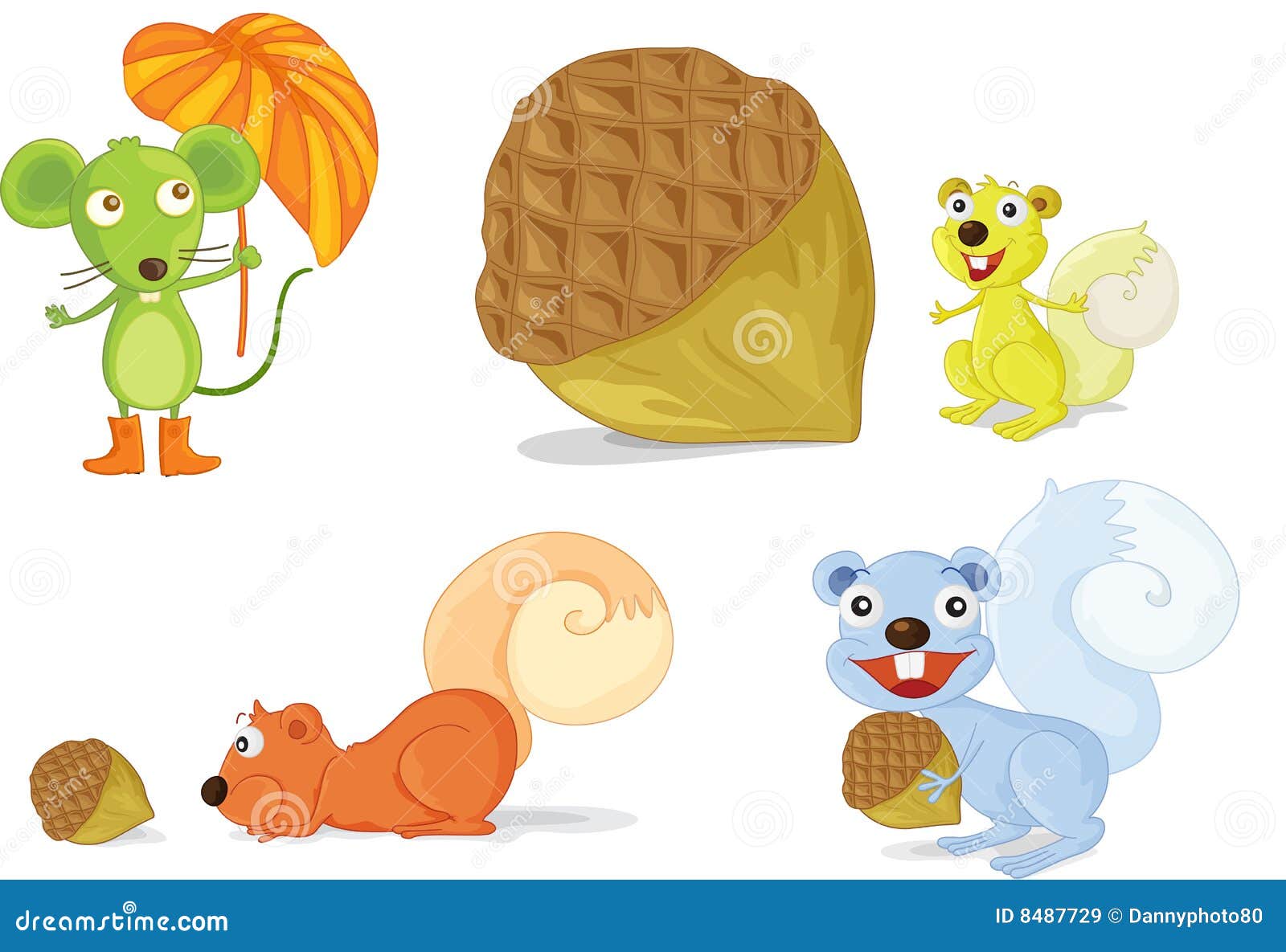 Rato e esquilos ilustração stock. Ilustração de animal - 8487729