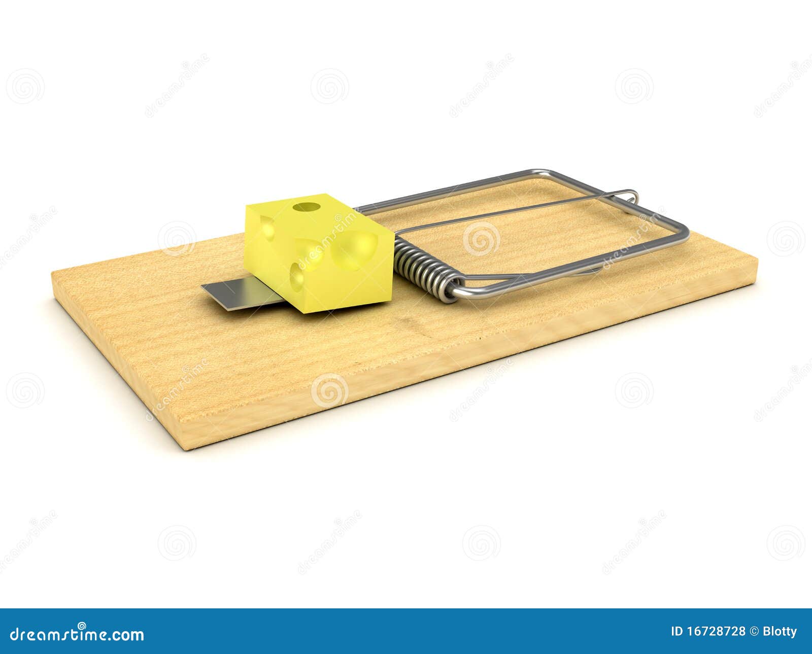 Ratonera De Madera Sobre Blanco Stock de ilustración - Ilustración de ...