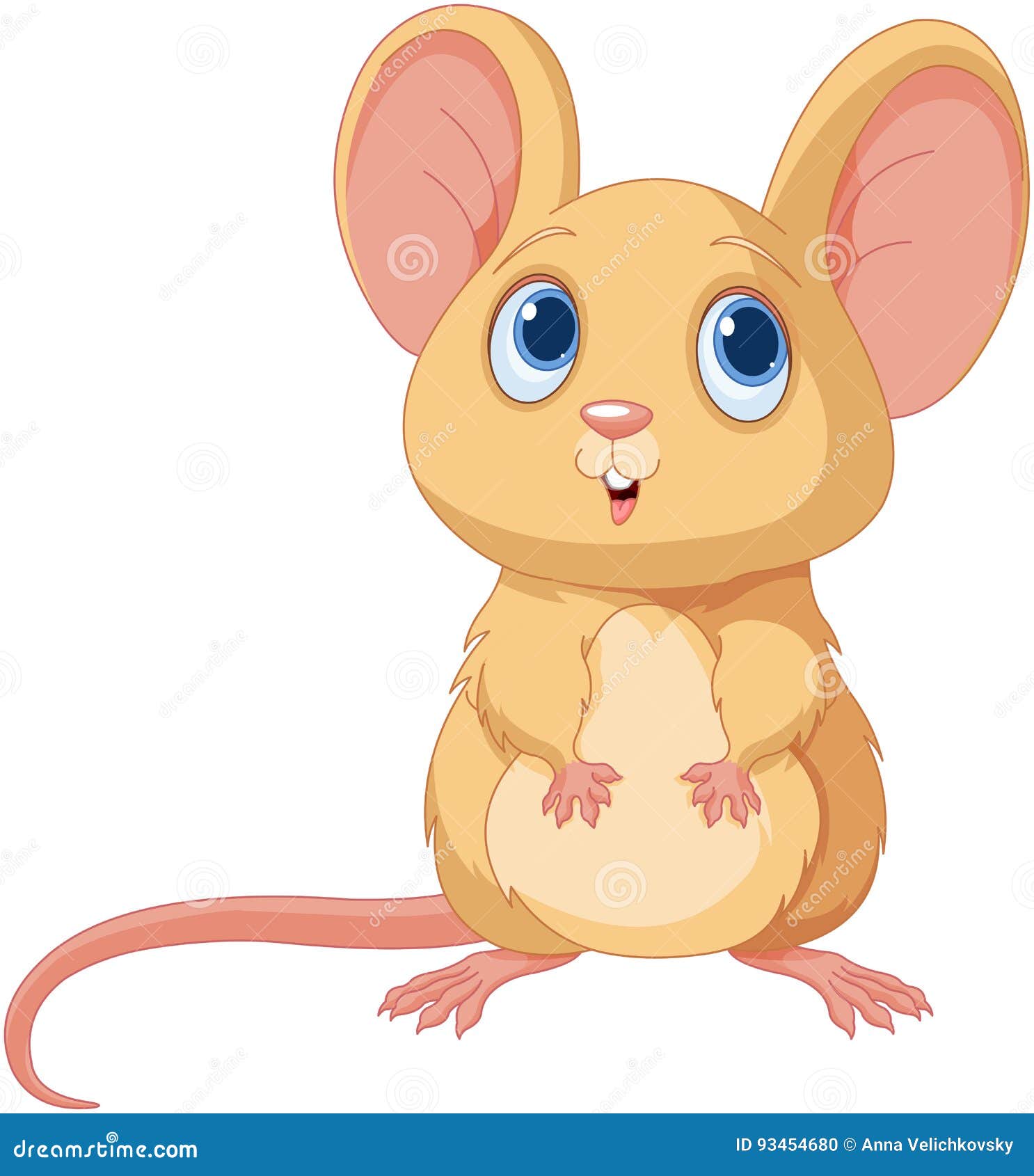 Ratones lindos ilustración del vector. Ilustración de sonrisa - 93454680