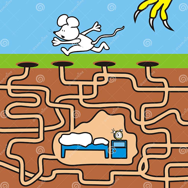 Ratos - labirinto ilustração do vetor. Ilustração de animal - 36929557
