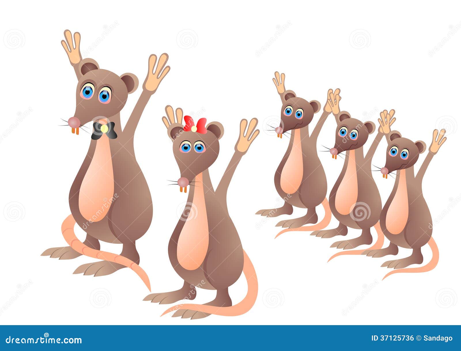 Rats stock vector. Illustration of poses, poison, animal - 37125736