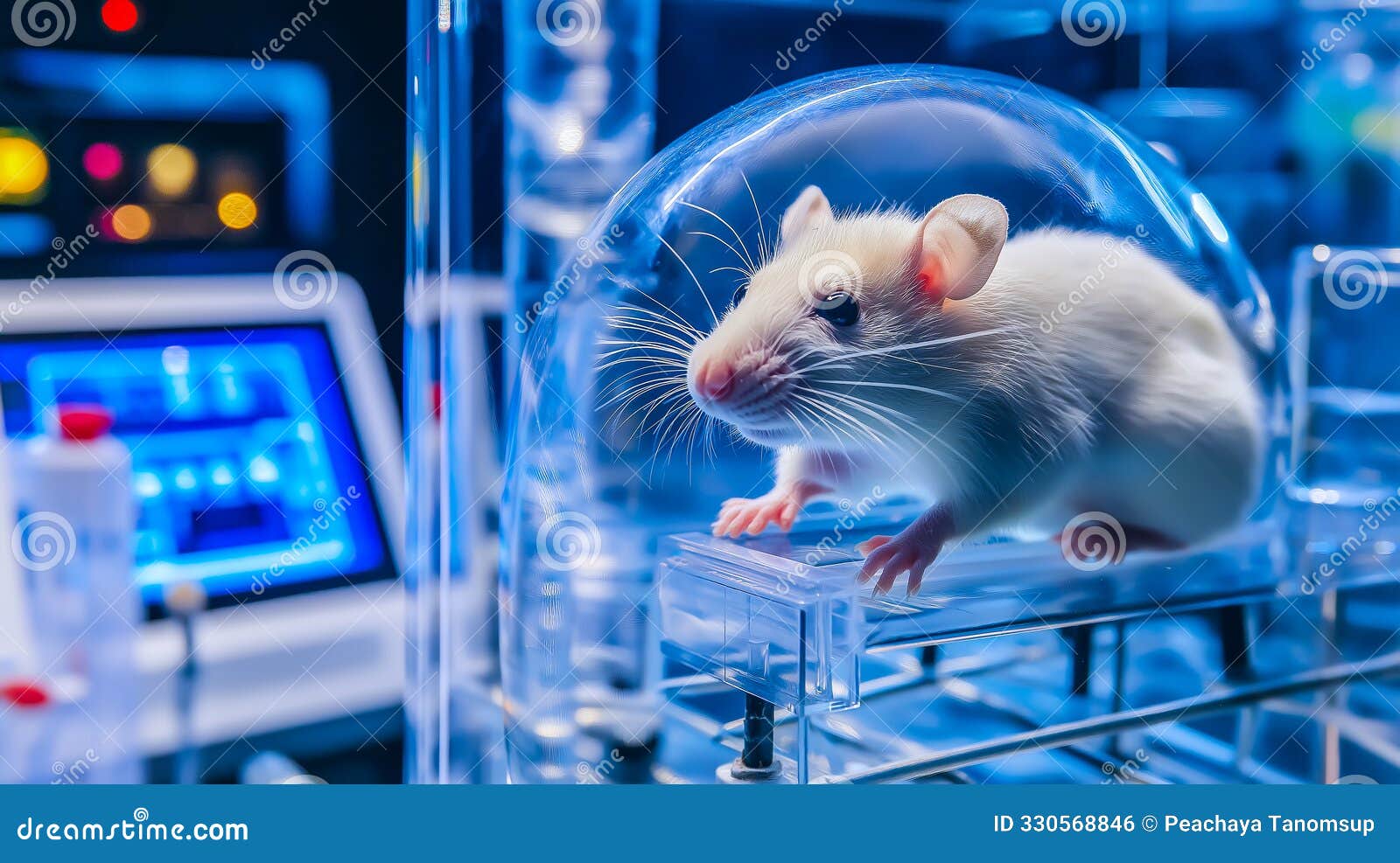 Rats are Shown in an Experiment Lab Setting. Generative AI Stock ...