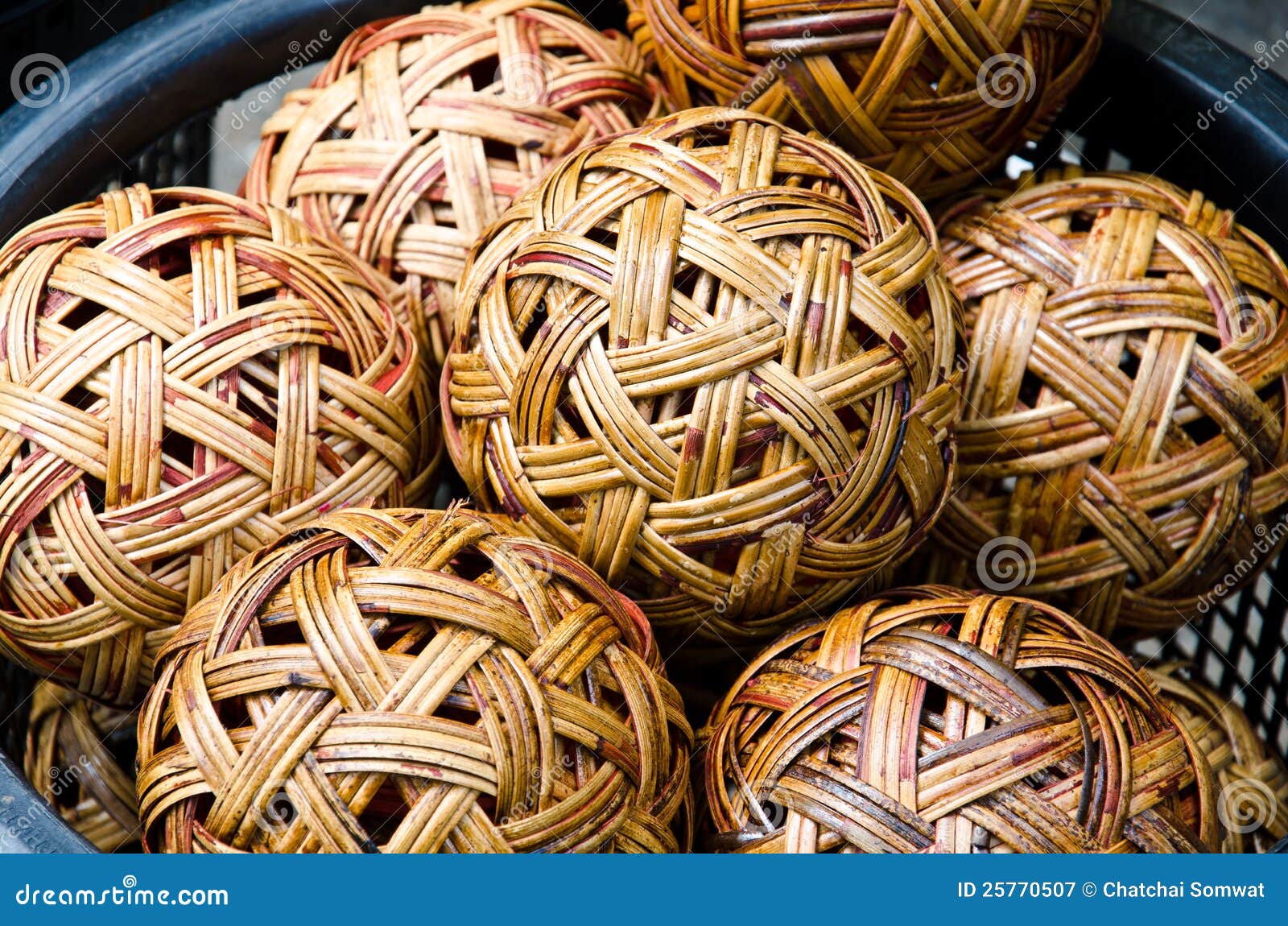Rattan ball stock image. Image of thailand, traditional - 25770507