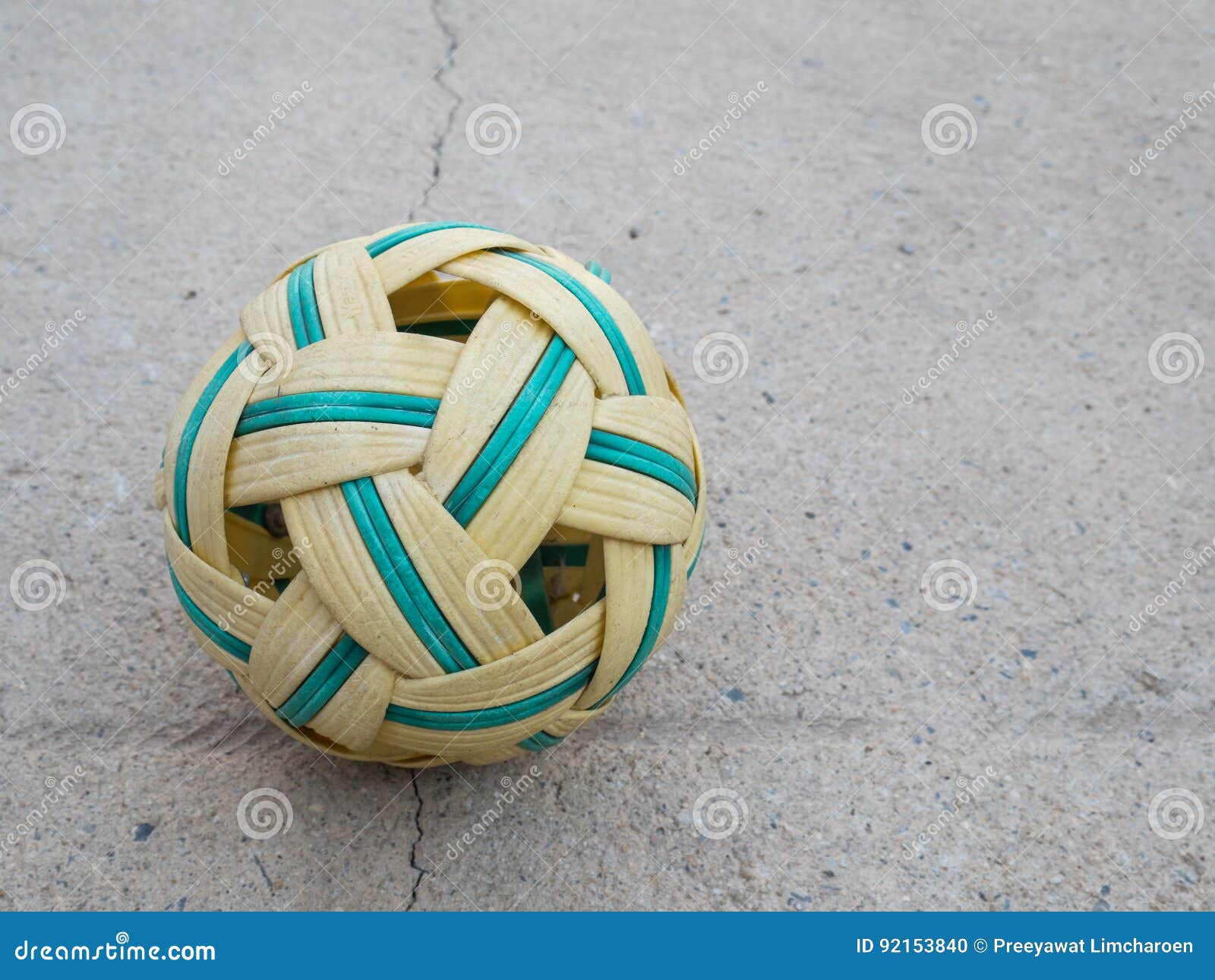 Rattan ball stock photo. Image of yellow, sport, takraw - 92153840
