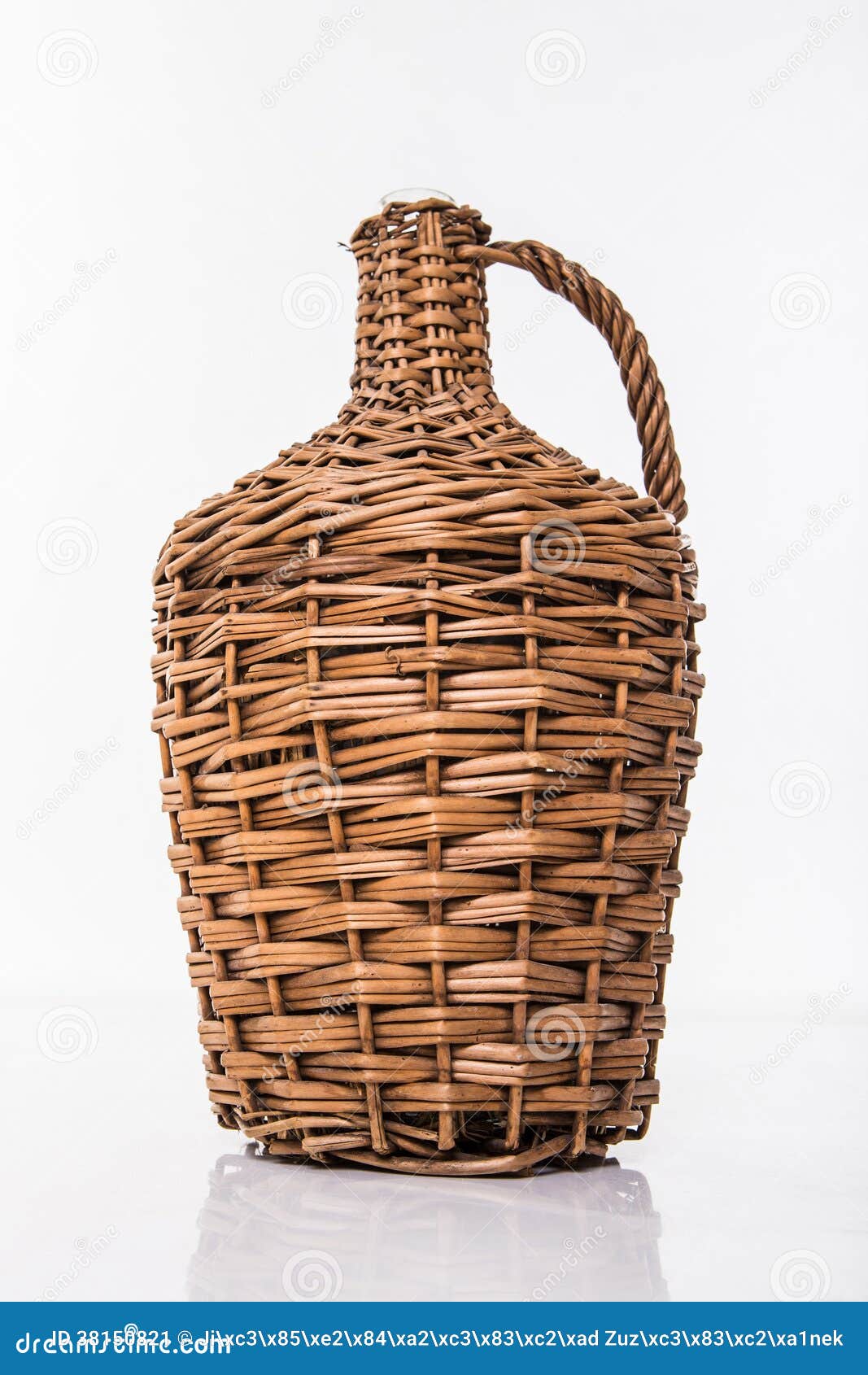 Rattan bottle stock image. Image of handmade, bottle - 38150821