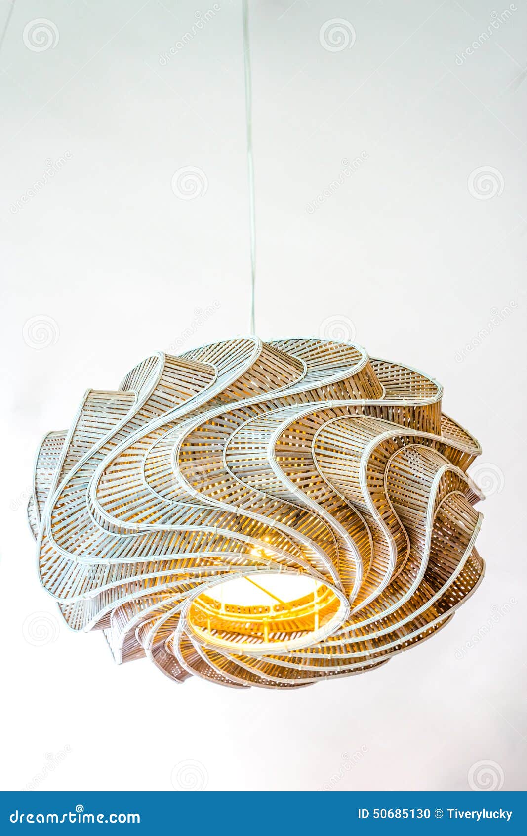 Rattan ceiling lamps stock photo. Image of brown, abstract - 50685130