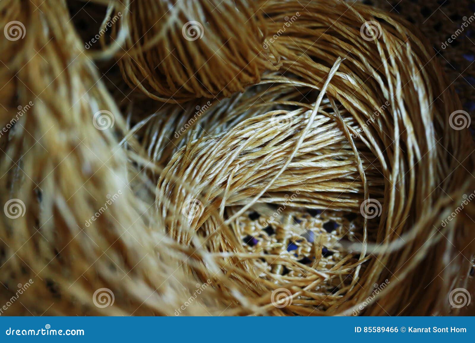 Rattan Strips for Make Baskets, Woven from Willow Twigs. Typically Made ...