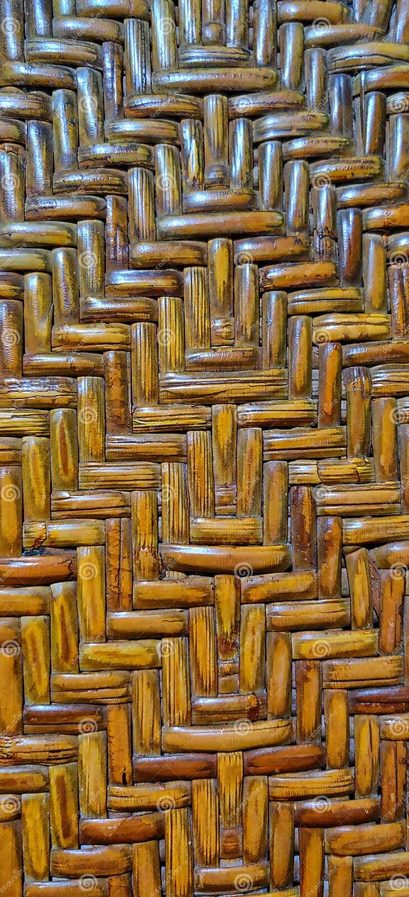 Rattan Texture Hand Made for Background Stock Photo - Image of ...