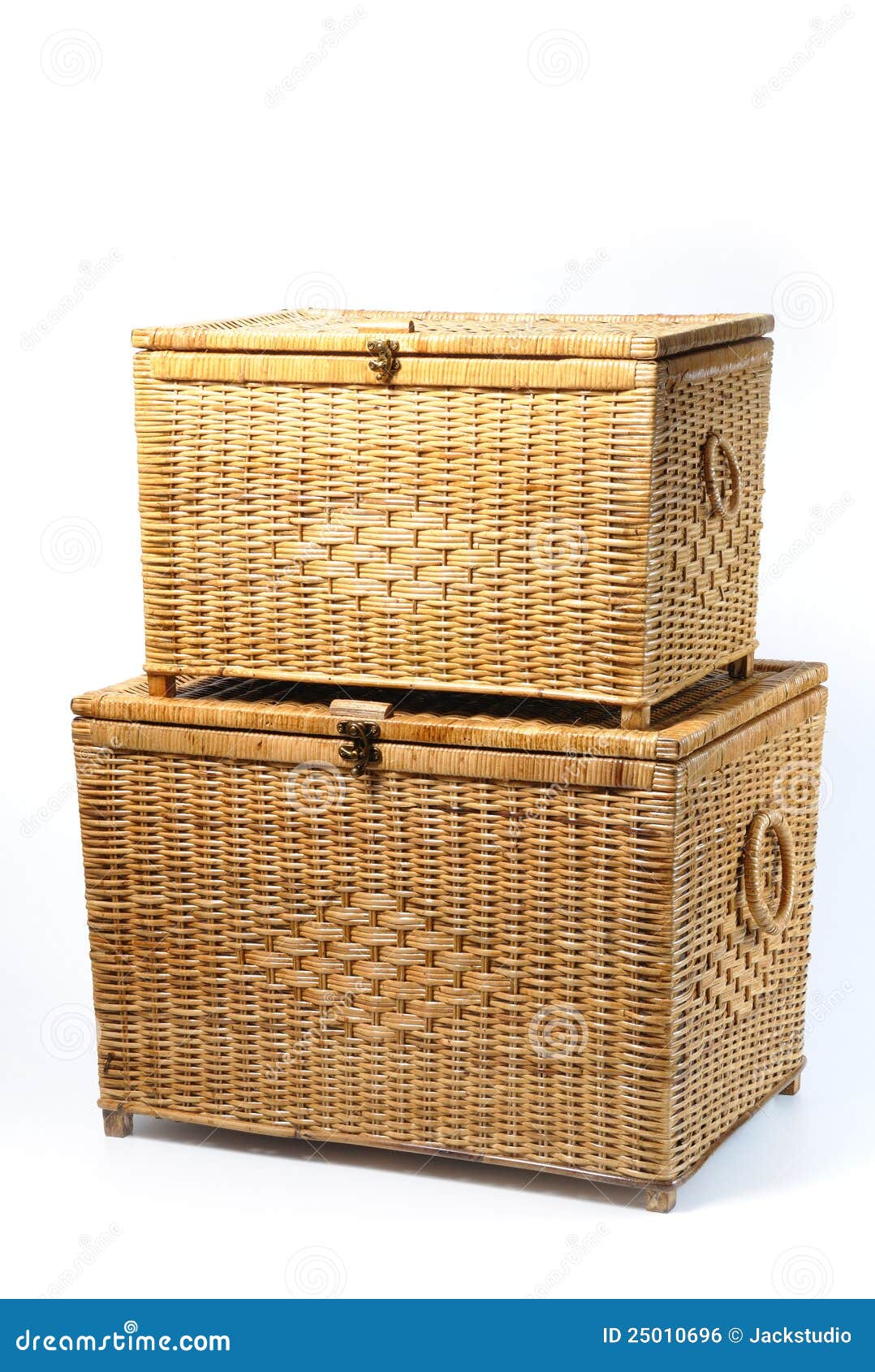 Rattan trunk box stock photo. Image of isolated, bright - 25010696