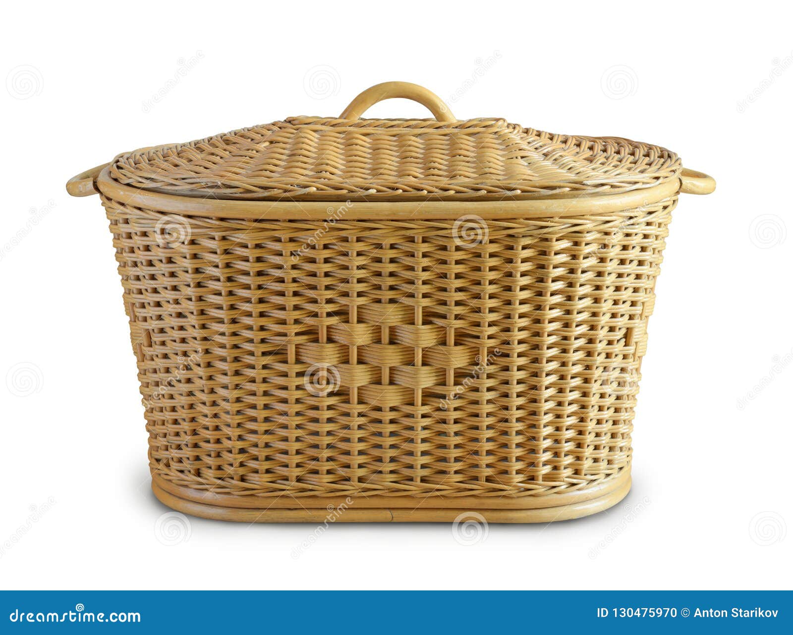 Rattan Wicker Background. Light Wood Tapes. Royalty-Free Stock ...