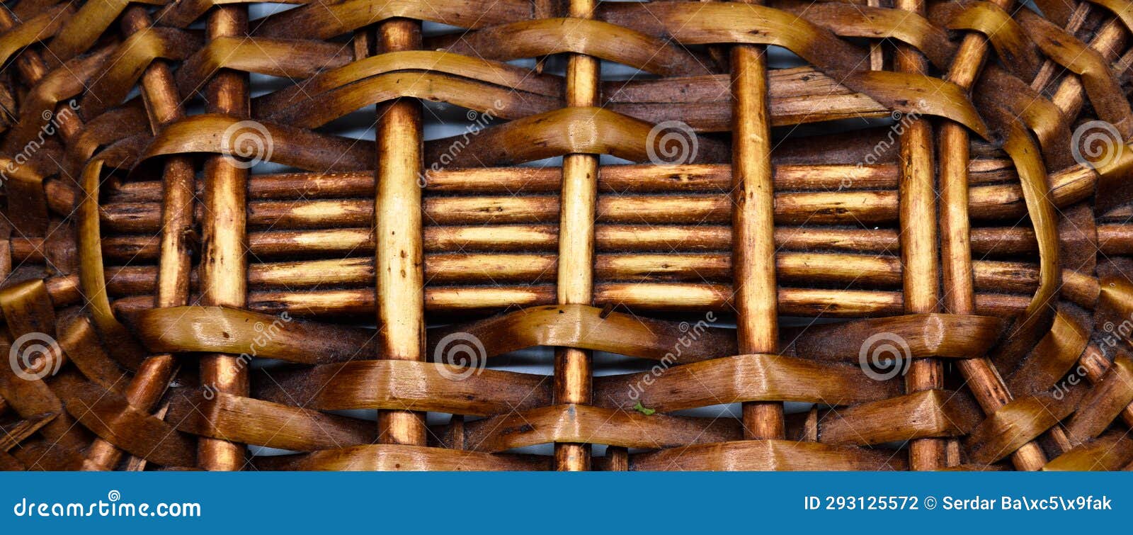 Rattan Wicker Texture with Handmade Traditional and Dry Branches ...