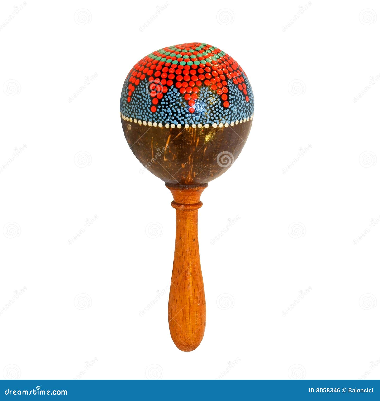 Rattle stock photo. Image of design, clipping, decor, handmade - 8058346