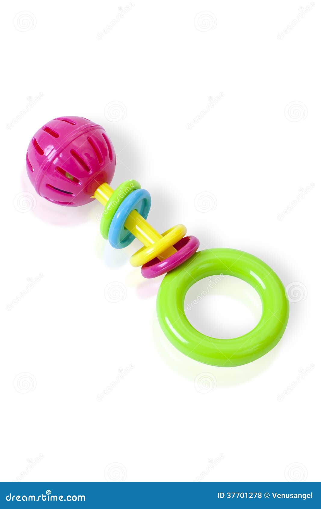 Rattle baby toy stock photo. Image of white, plastic - 37701278