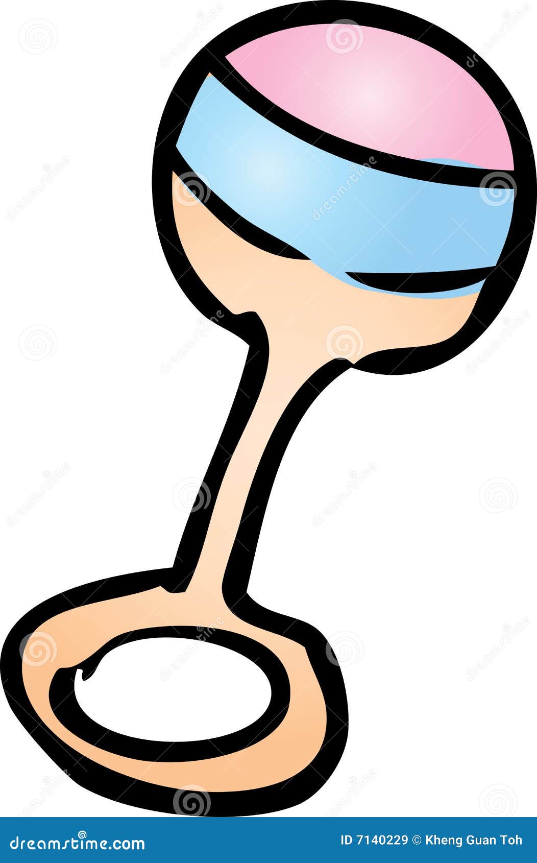 Rattle illustration stock vector. Illustration of clip - 7140229