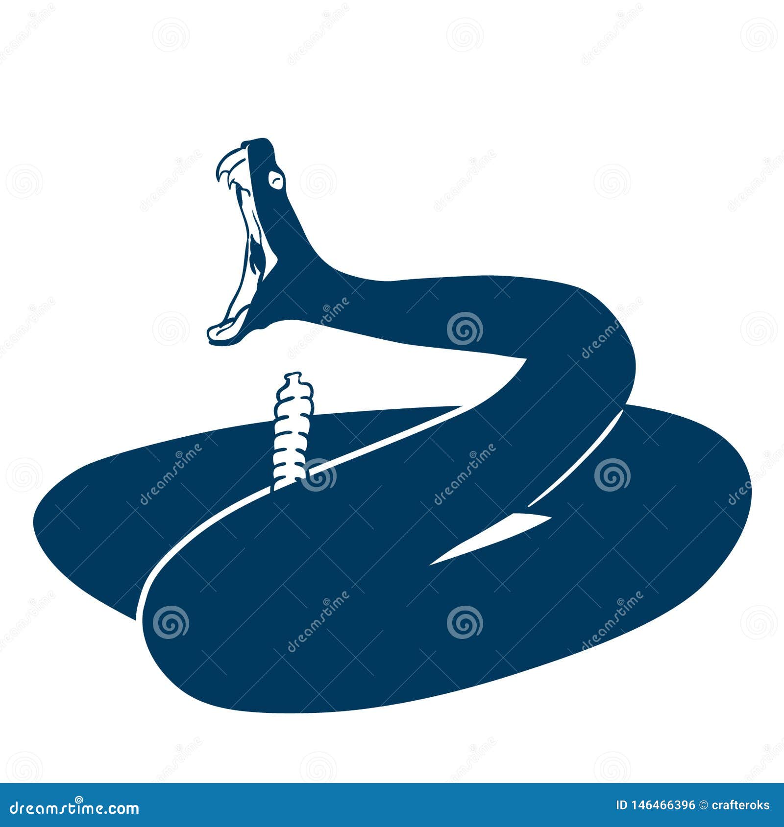 Rattlesnake Vector Eps Hand Drawn, Vector, Eps, Logo, Icon, Silhouette ...