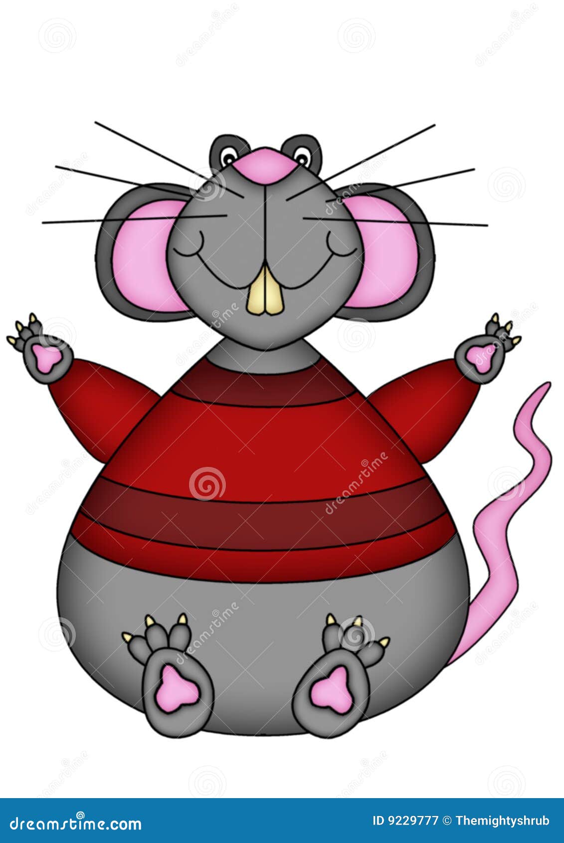 Ratto del fumetto illustrazione di stock. Illustrazione di grande - 9229777