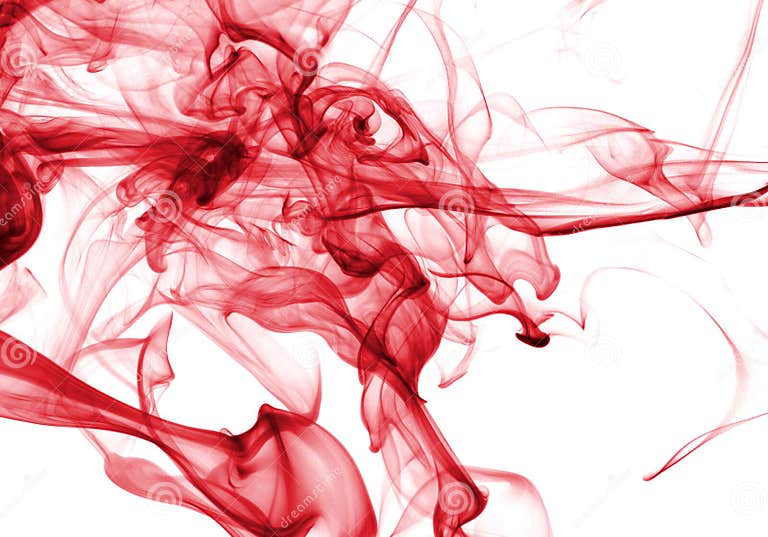 Rauch-Auszug im Rot stockbild. Bild von rauch, einfarbig - 4413551