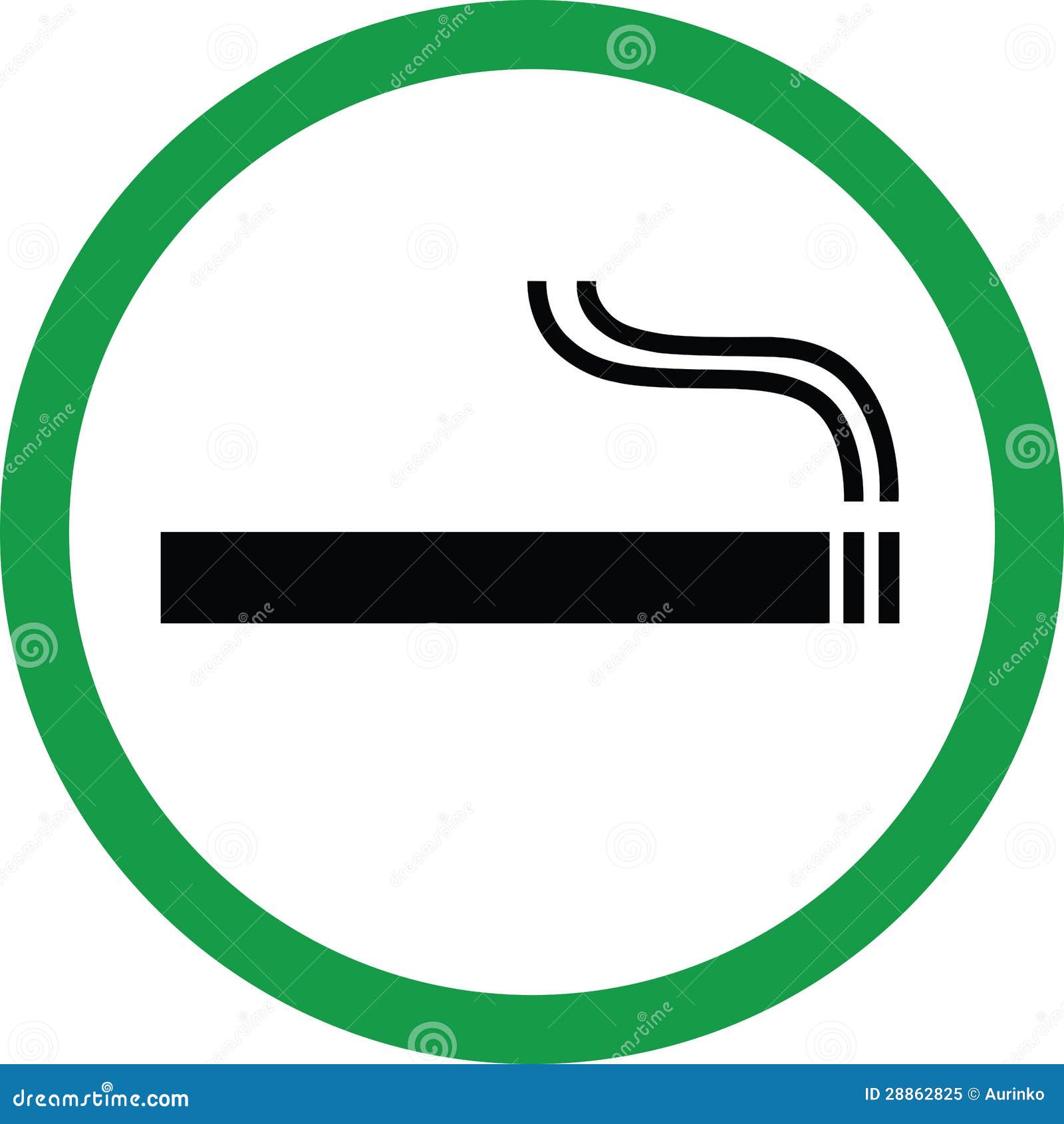 Raucherzone stock abbildung. Illustration von warnung - 28862825