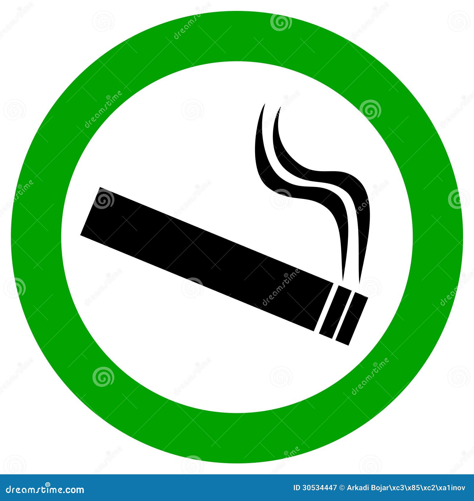 Raucherzonevektorzeichen vektor abbildung. Illustration von vorstand ...