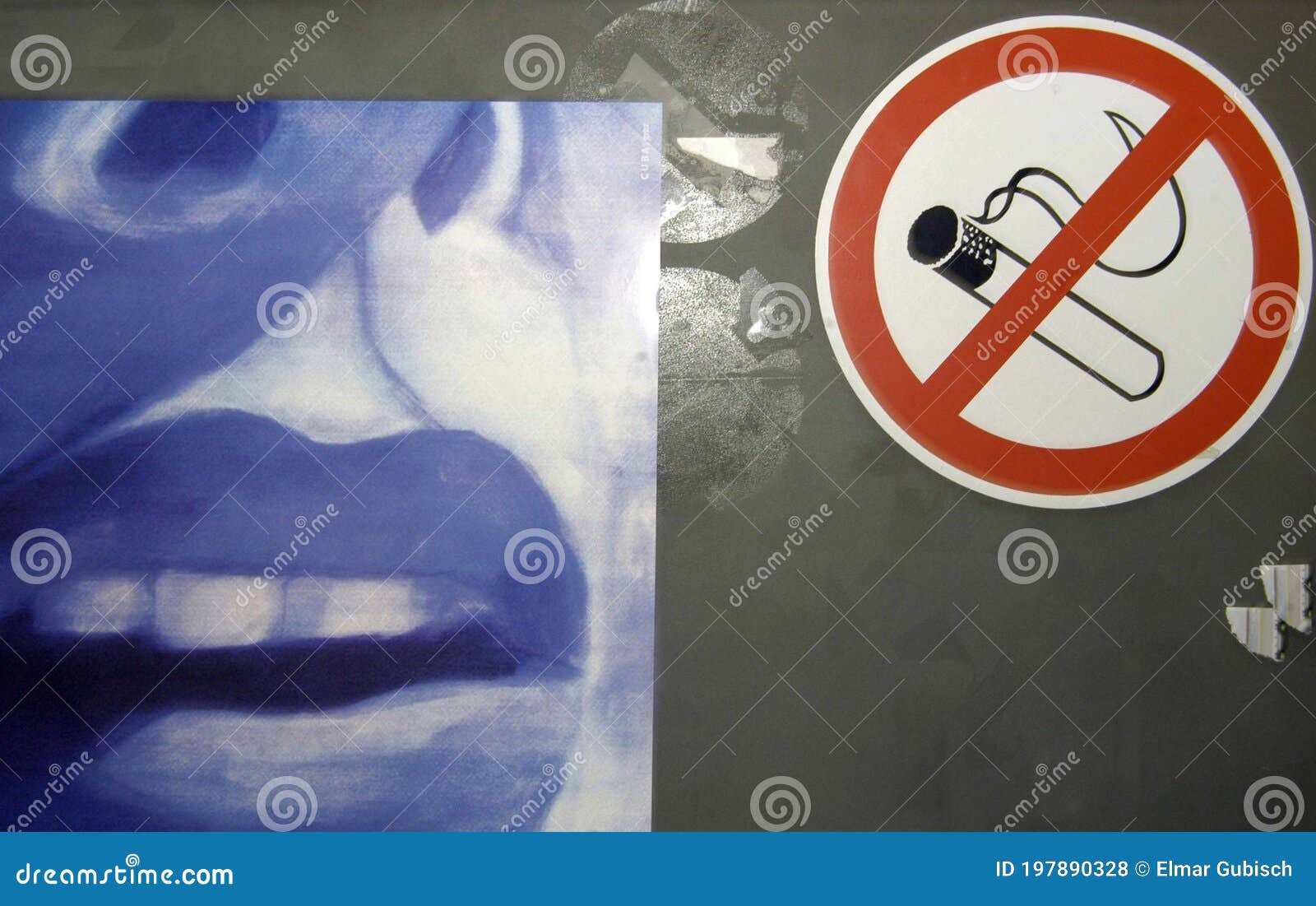 Rauchverbot Oder Rauchendes Verbotenes Zeichen Stockfoto - Bild von ...