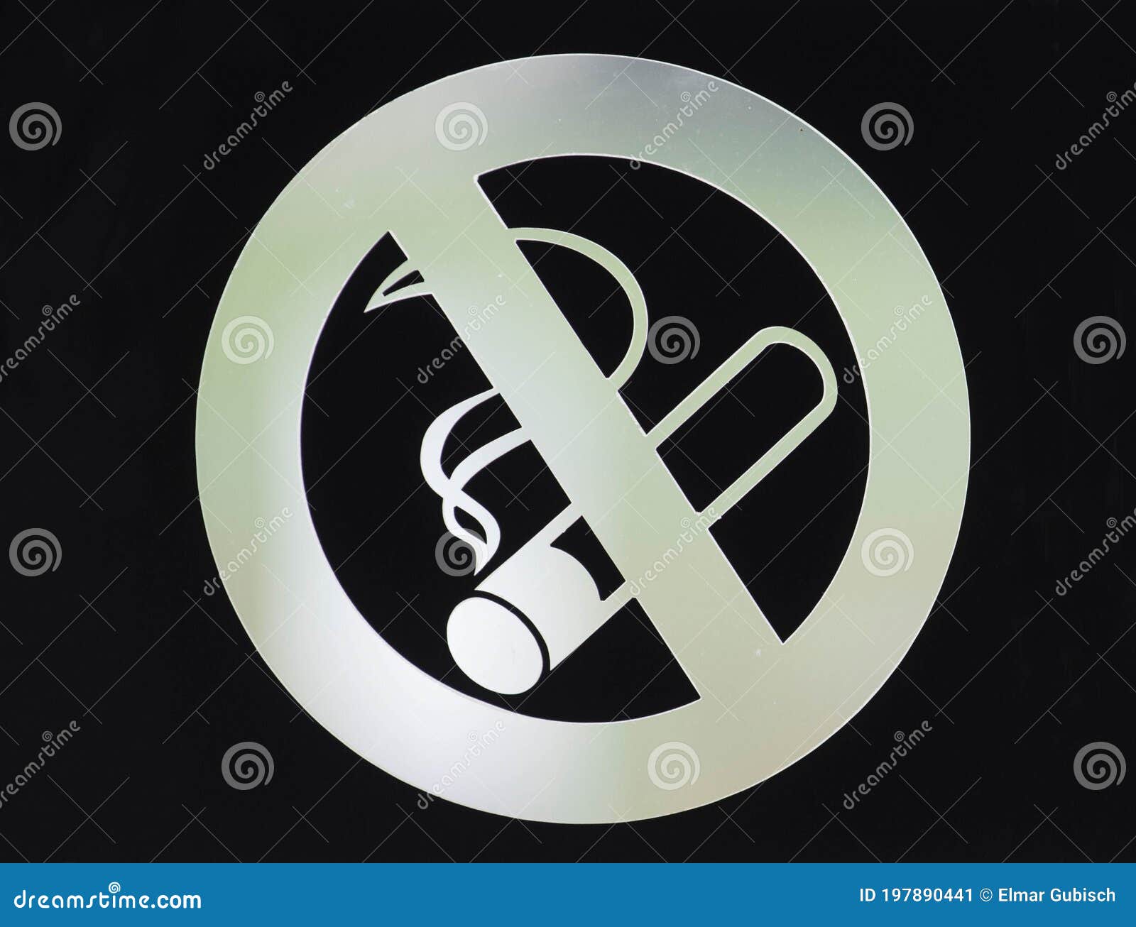 Rauchverbot Oder Rauchendes Verbotenes Zeichen Stock Abbildung ...