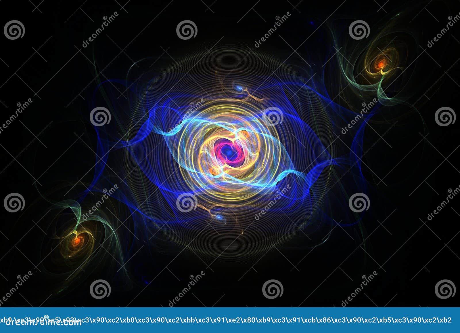 Raum-Energie-Ring stock abbildung. Illustration von fraktal - 80308913