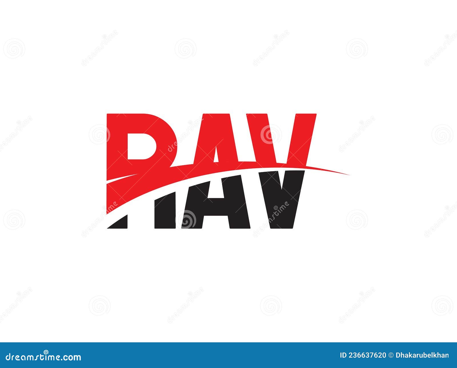 RAV Letter Initial Logo Design Vector Illustration Stock Vector ...