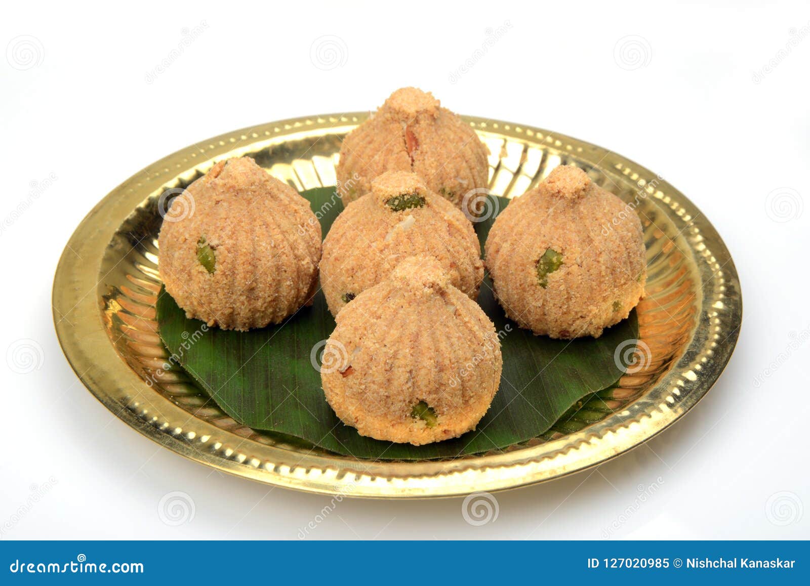 Rava Y Frutas Secas Modak, Un Dulce Tradicional De Maharashtrian Imagen ...