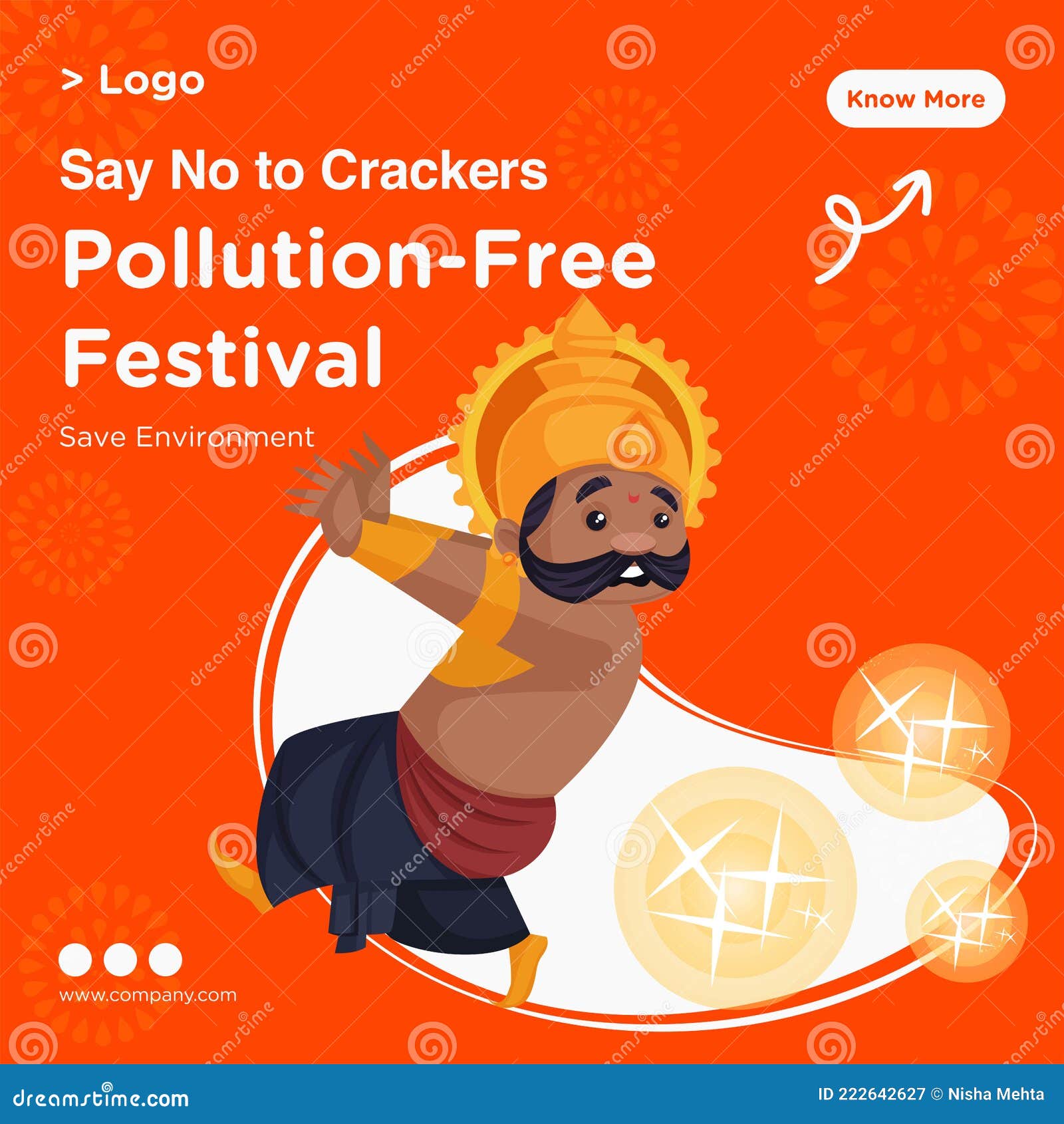 Banner Design of Say No To Crackers Stock Vector - Illustration of ...