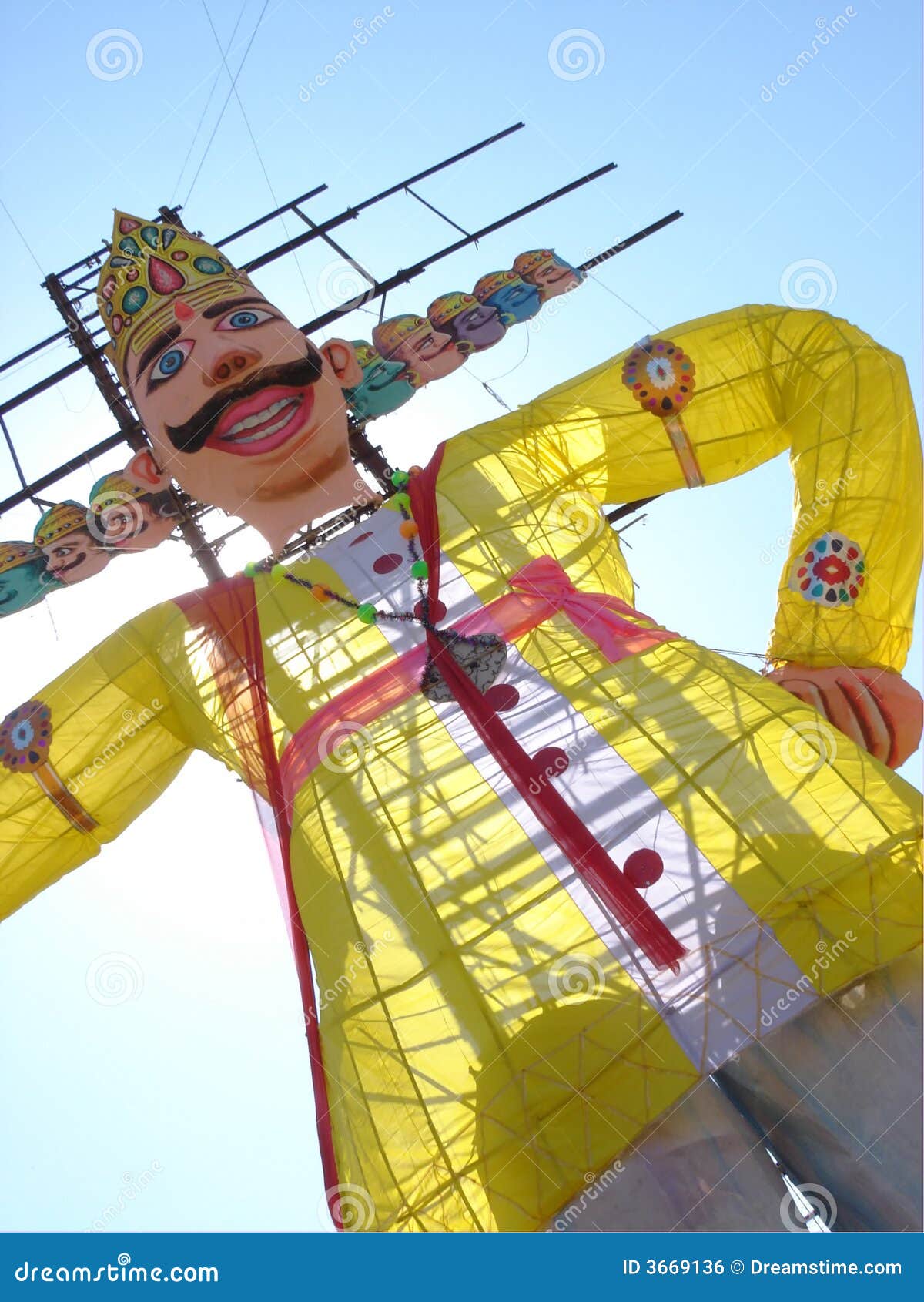 Ravan statue stock photo. Image of yellow, ravan, mythology - 3669136