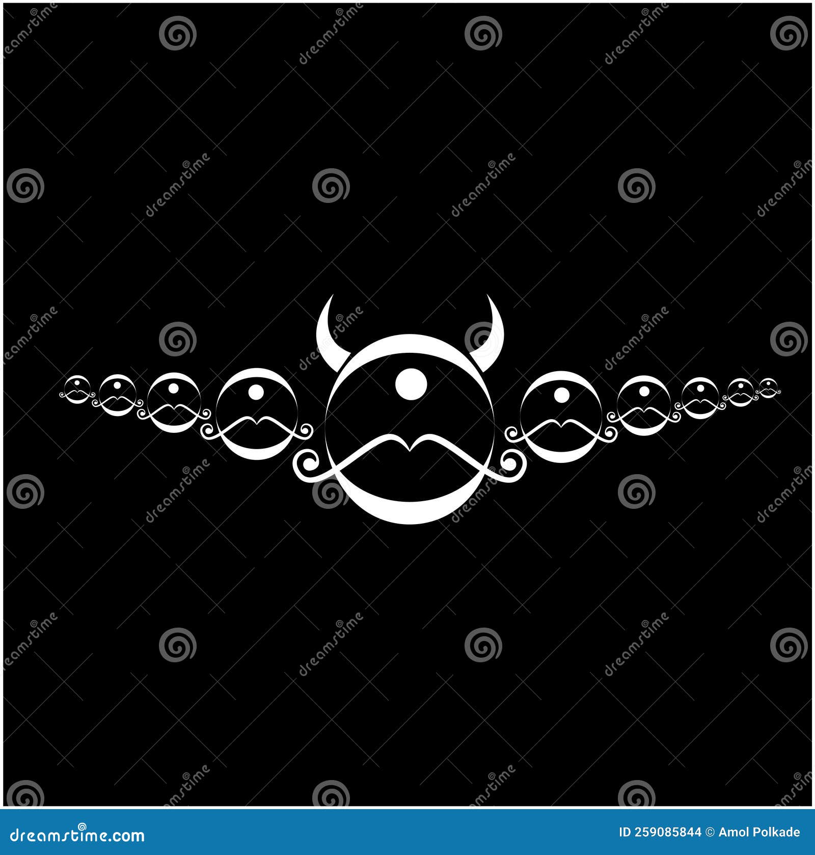 Ravan Ten Faces Icon. Ravan Face Vector Stock Vector - Illustration of ...