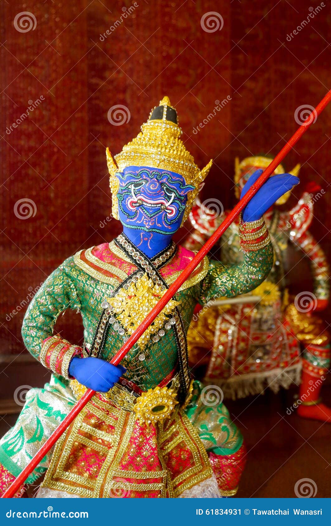 Ravana of the Ramayana stock image. Image of decoration - 61834931
