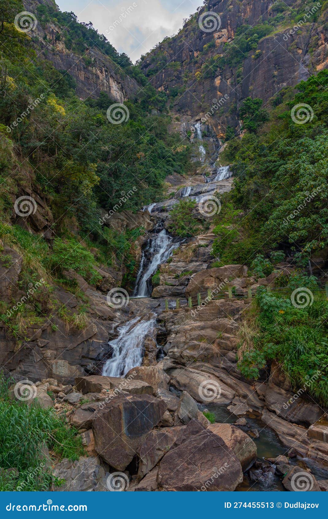 Ravana Waterfall Near Ella, Sri Lanka Stock Image - Image of mountain ...