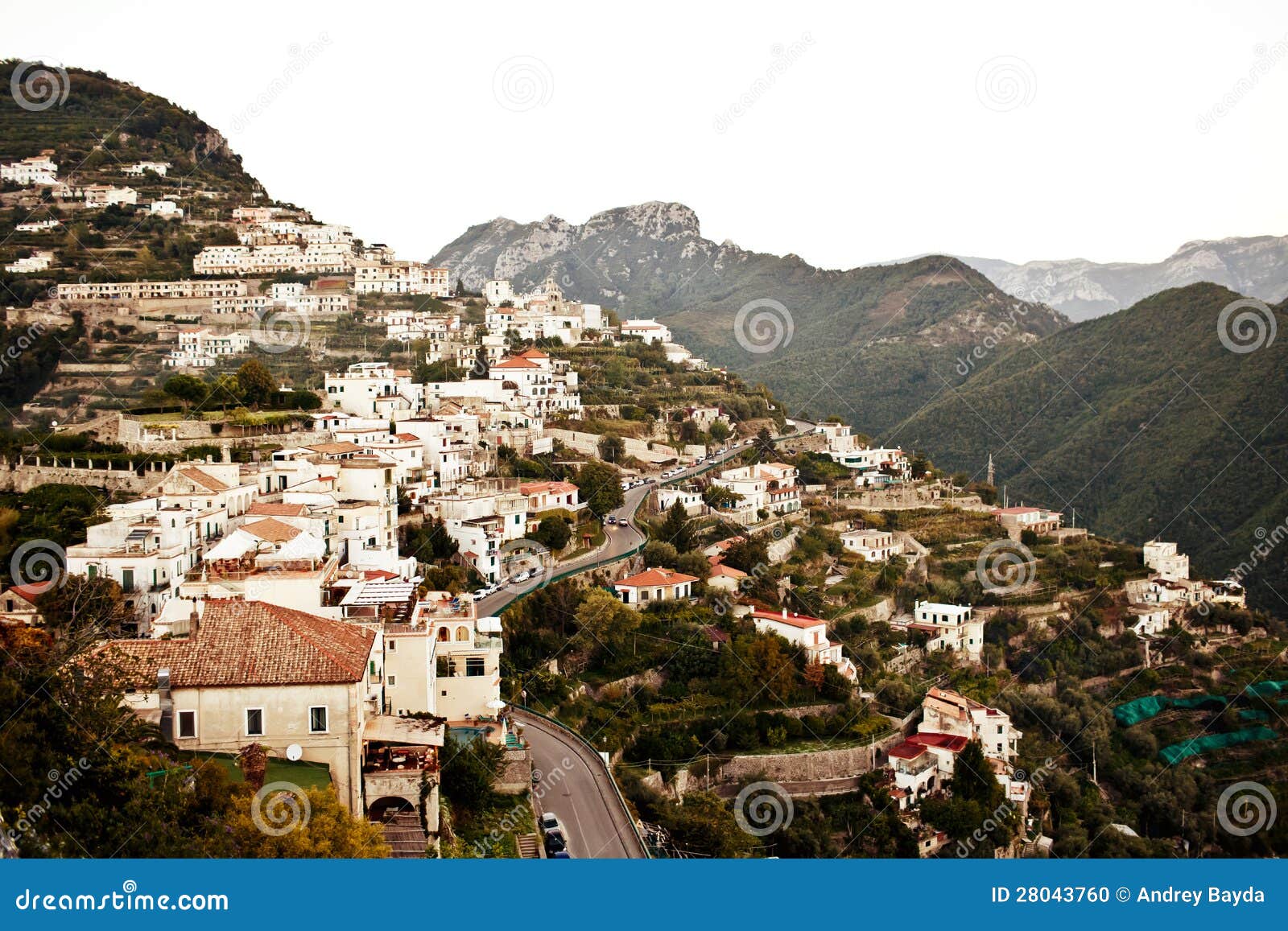 Ravello, Amalfi Coast, Italy. Stock Photo - Image of leisure, nature ...