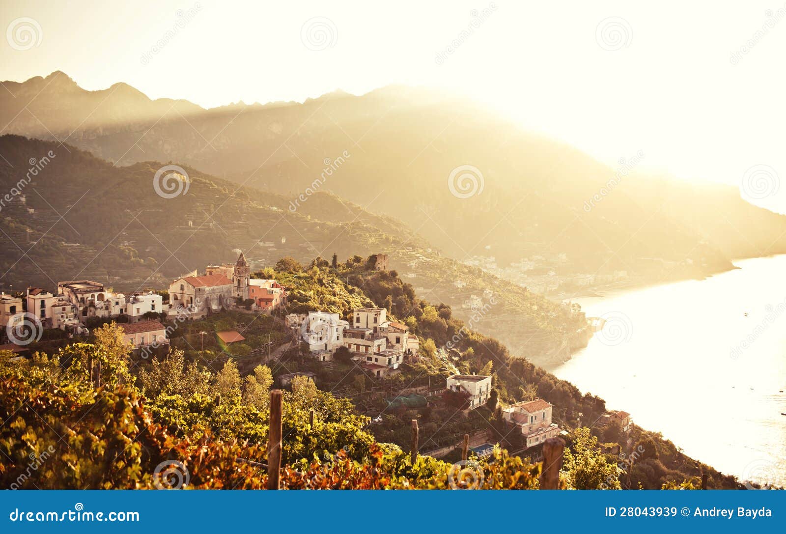 Ravello, Amalfi Coast, Italy. Stock Image - Image of landscape ...